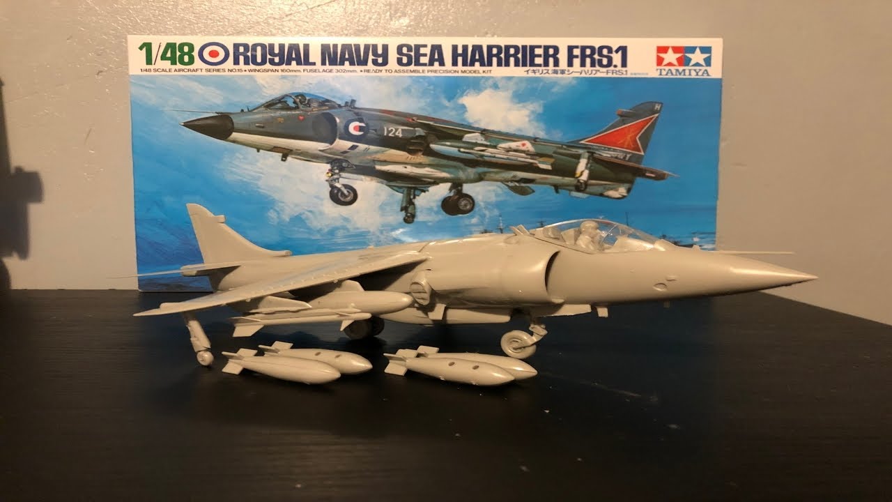 Building The Tamiya 1/48 Scale Royal Navy Sea Harrier [Part 1] - YouTube