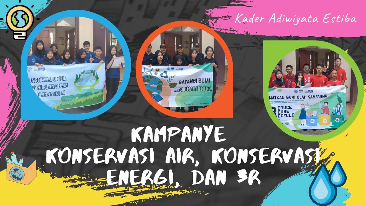 Kampanye Konservasi Air, Konservasi Energi, dan 3R oleh Kader Adiwiyata ...