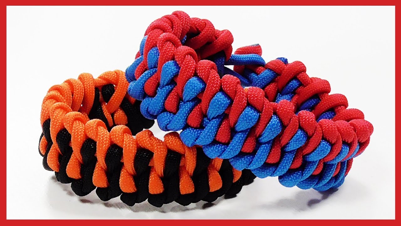 Paracord Bracelet: "Surreal Sawtooth" Bracelet Design Without Buckle ...