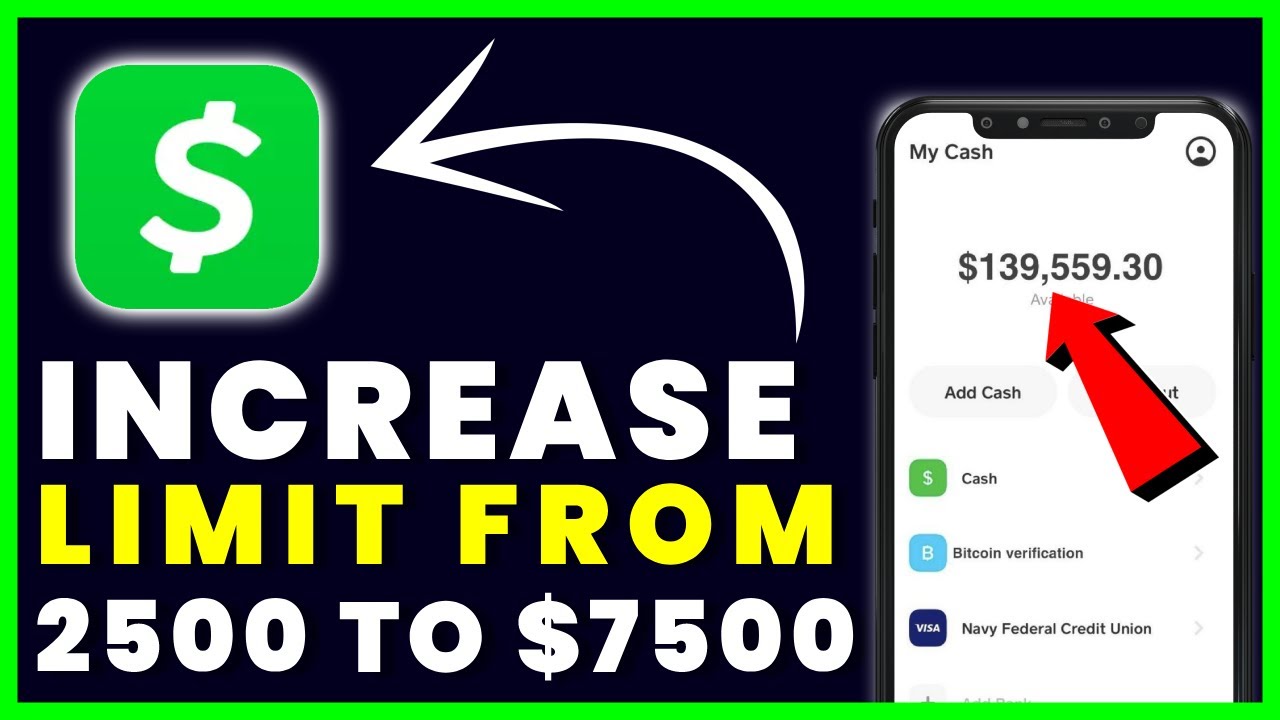 How to Increase Cash App Limit From 2500 to $7500 - YouTube