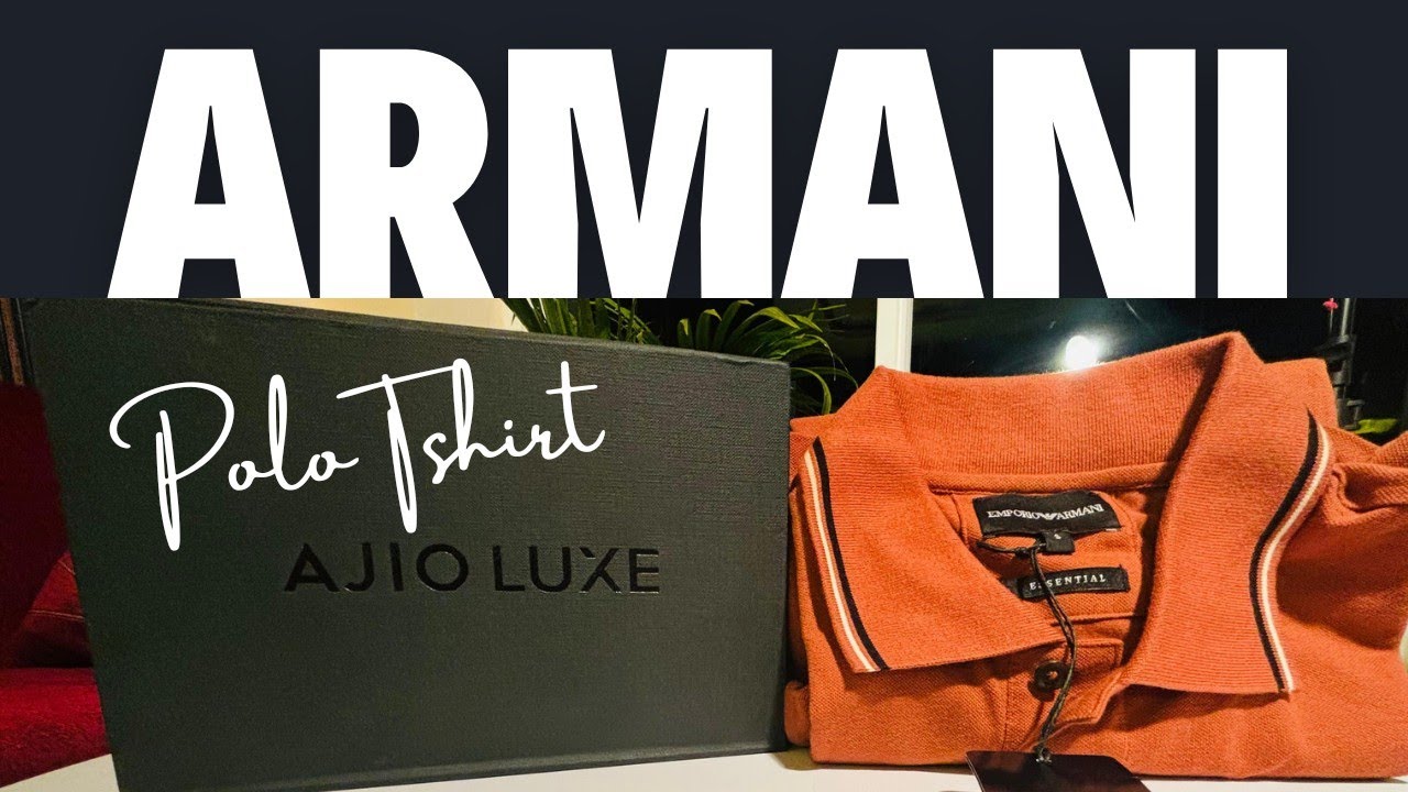 Ajio Luxury Clothes Review || Emporio Armani Polo T-shirt - YouTube