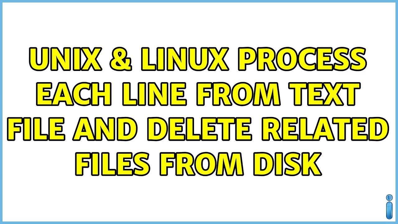 Unix Linux Process Each Line From Text File And Delete Related Files unix-linux-process-each-line-from-text-file-and-delete-related-files