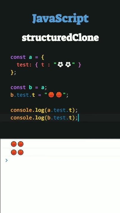 JavaScript StructureClone #youtubeshorts #shorts #shortvideo #javascript #javascriptdeveloper # ...