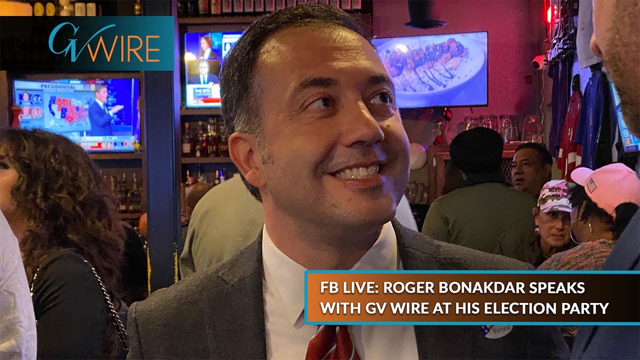 FB Live: Roger Bonakdar Speaks With GV Wire at His Election Party - YouTube