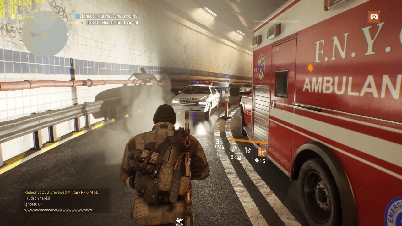 The Division - Lincoln Tunnel Checkpoint Challenging - YouTube