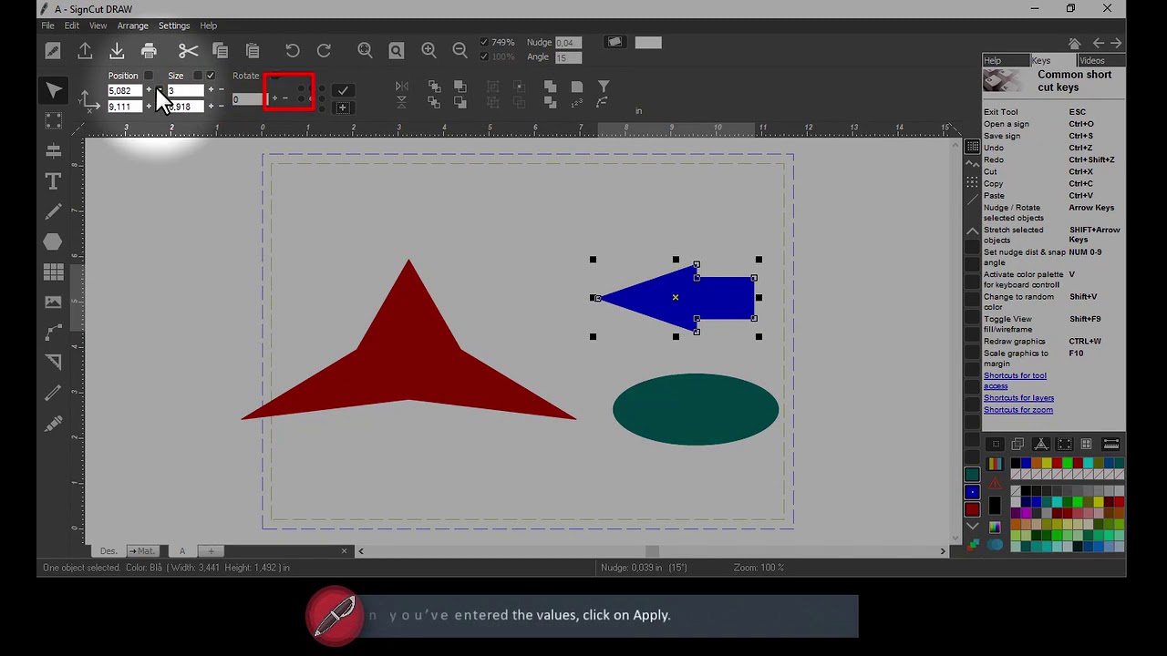Resize objects - SignCut Draw - YouTube