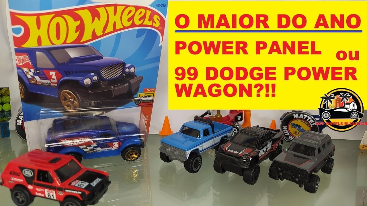 O MAIOR HOT WHEELS DA COLEÇÃO - POWER PANEL OU DODGE POWER WAGON ...
