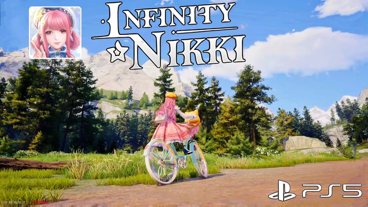 Infinity Nikki | Cycling and Free Roaming on PS5 | 4K 60FPS Open World ...