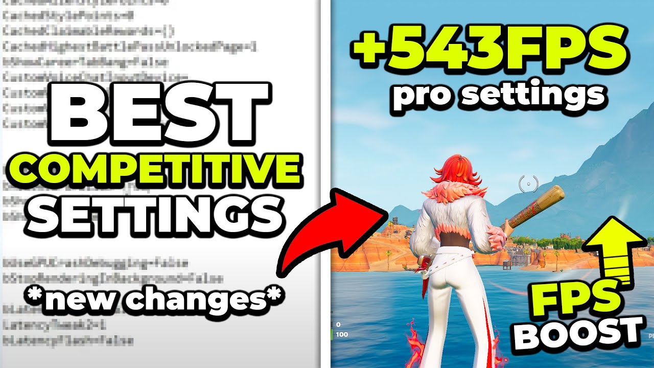 The BEST Competitive Settings in Fortnite Chapter 6! (FPS Boost & No ...