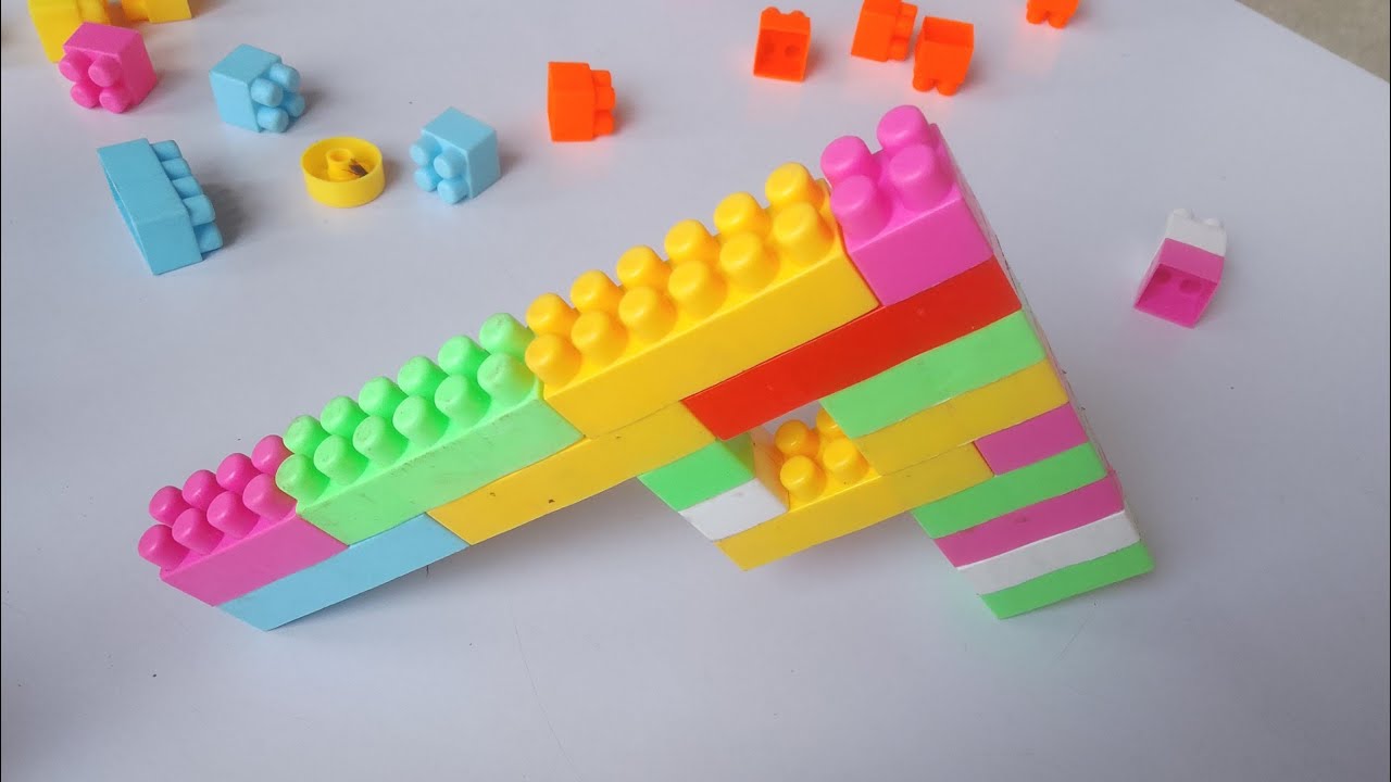 Amazing Block Gun | satisfying Building Blocks | DIY video arts and ...