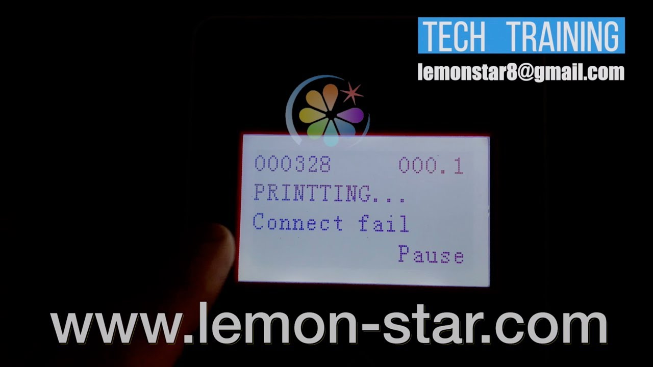 LEMONSTAR Fix Online XP 600 UV Roll Printer Connect Fail Fast Repair