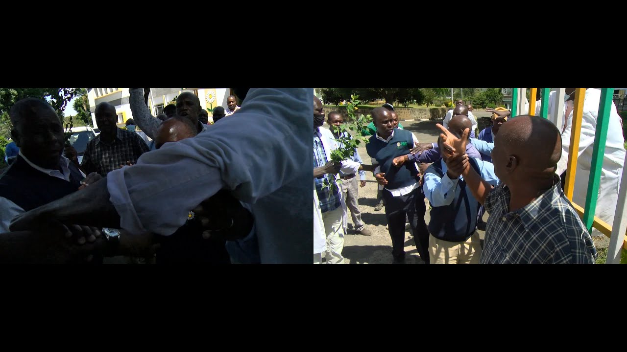 DRAMA AT PYRETHRUM COMPANY, JOURNALISTS COVERING WORKERS PROTEST ...
