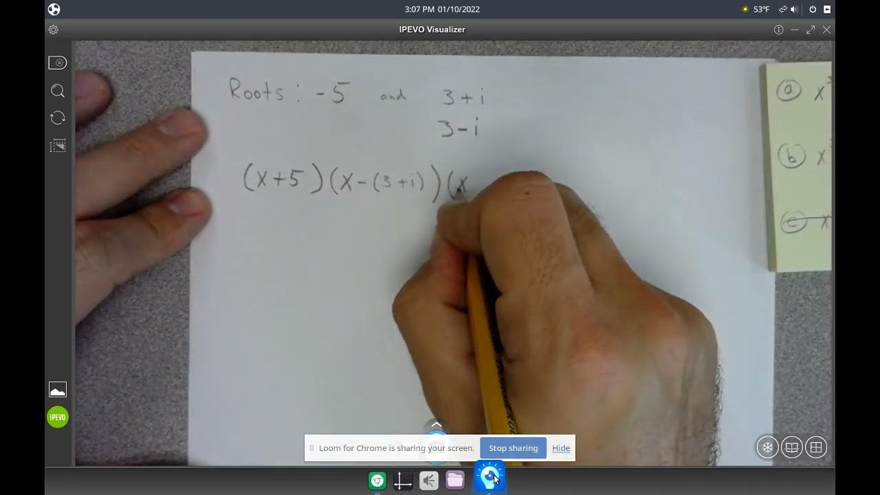 Complex conjugate root theorem 2 - YouTube