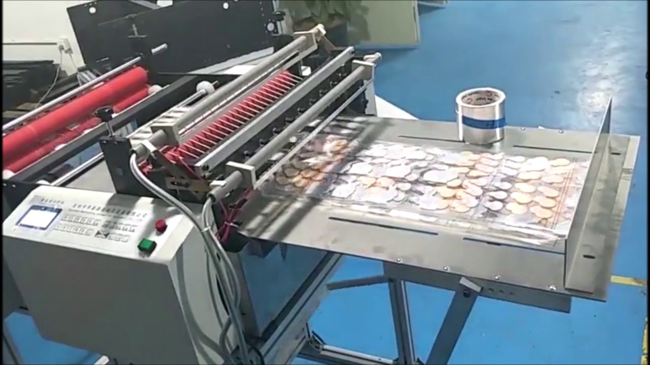PET Film Cutting Machine Computerized PET film cutter MQG001 - YouTube