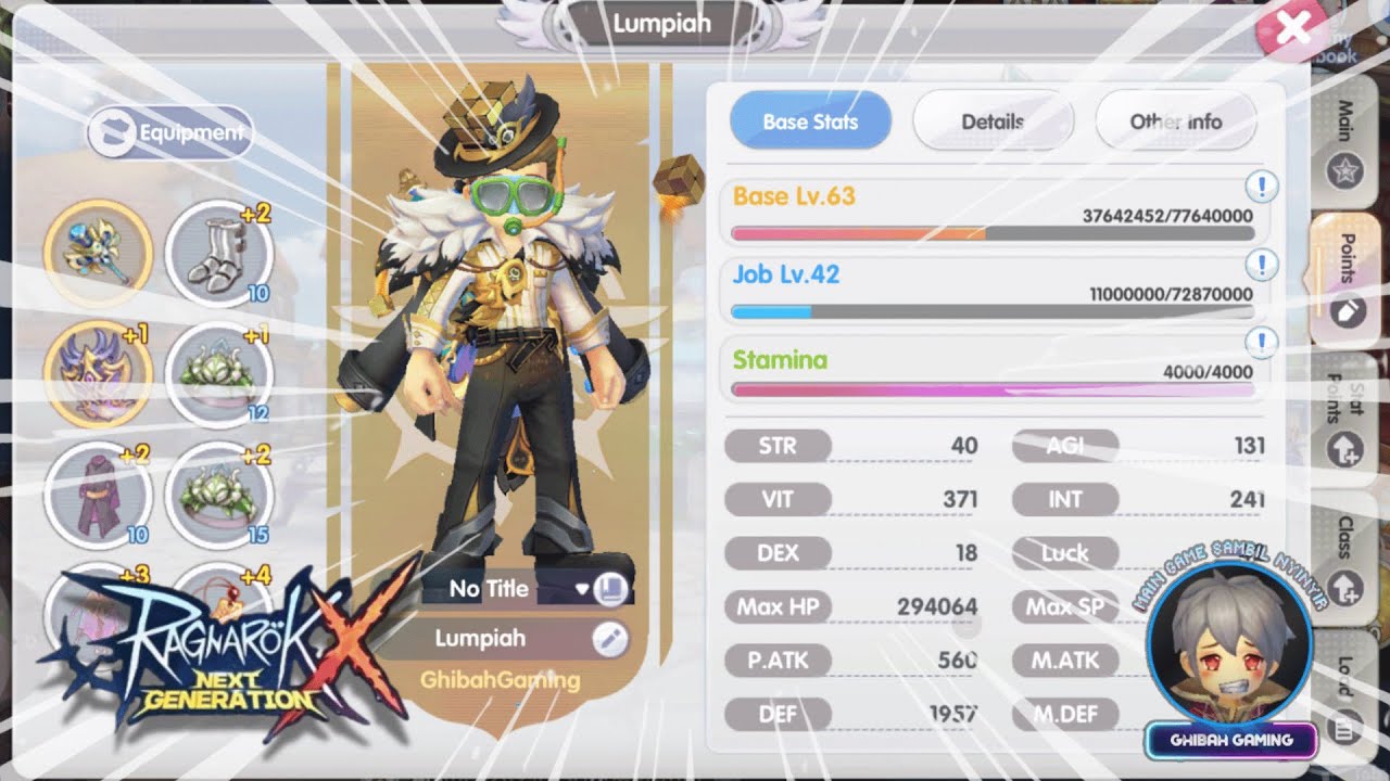 Day 1 to Ꝏ Priest Ragnarok X: Next Generation #rox | Ghibahin Tuyul ...