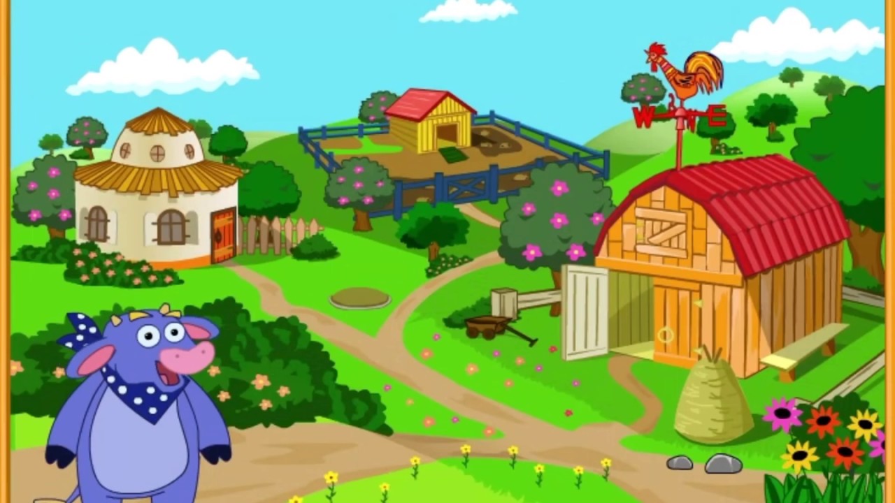 Dora The Explorer Dora’s Saves The Farm The Chicken Coop Level 1/2/3 ...