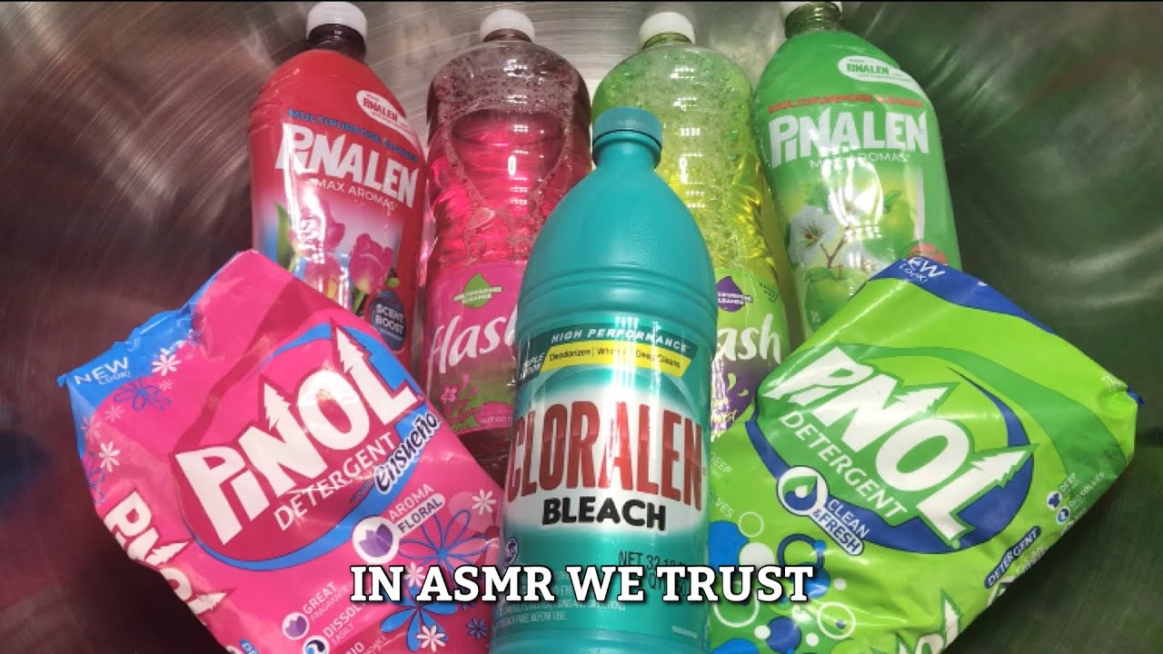 ASMR 🍬Pink + Green Pinol, Pinalen, and Flash Overload with Cloralen ...