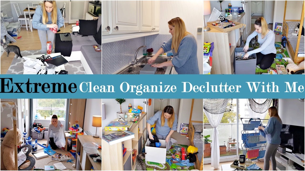 CLEAN WITH ME / Extreme Clean Organize And Declutter With Me - YouTube