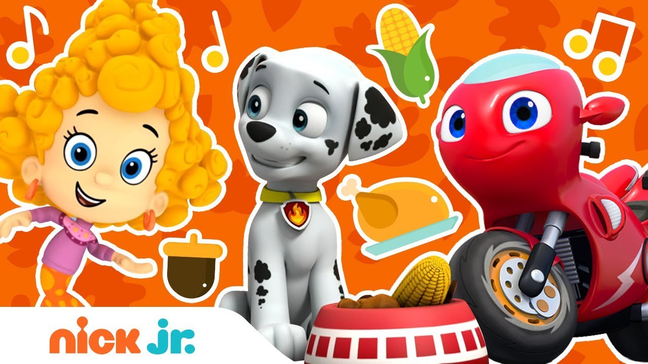 Nick Jr. Fall Songs! 🍂 Thanksgiving w/ Bubble Guppies, Dora & All Your ...