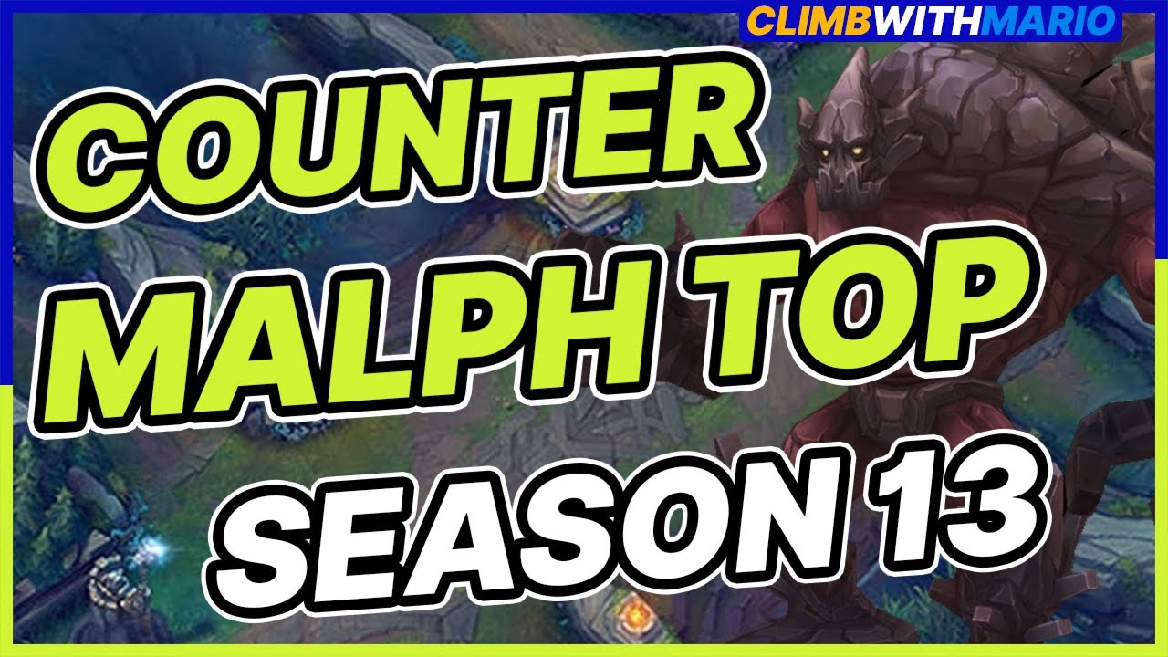 How To Counter MALPHITE Top Lane I League of Legends Season 13 - YouTube