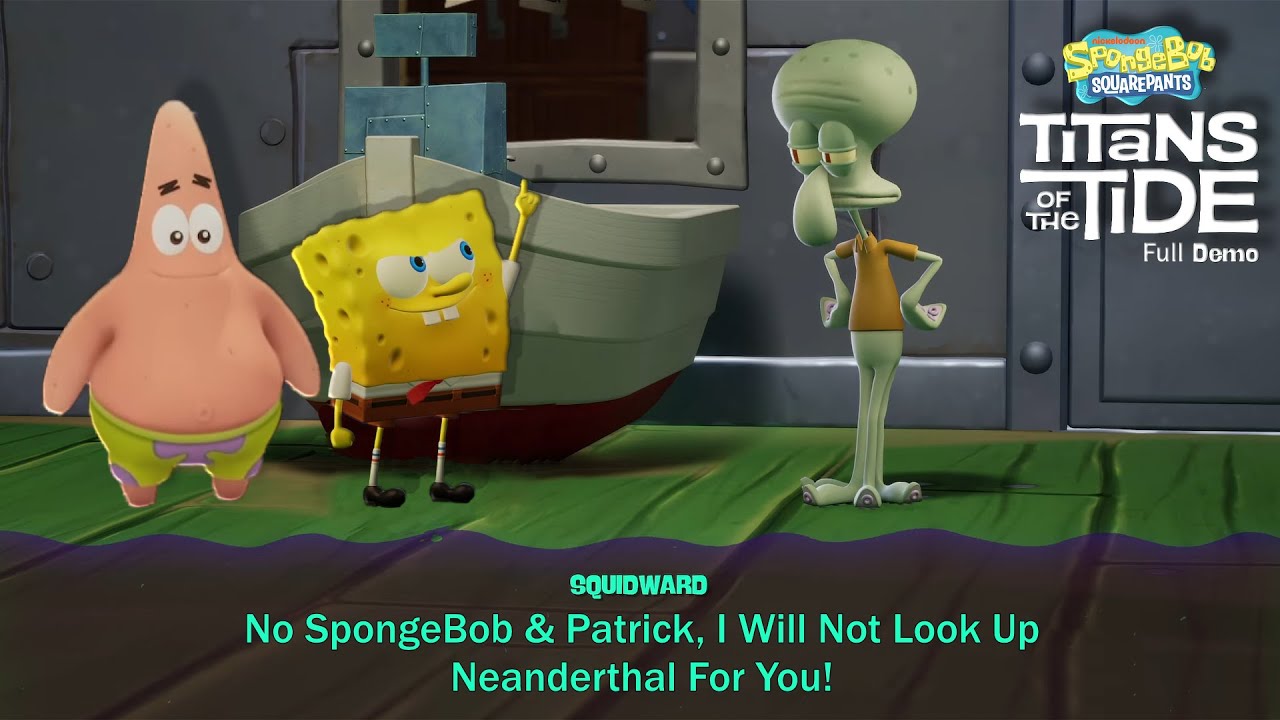 Squidward, Look Up That Word! | SpongeBob - Titans of the Tide (Full ...