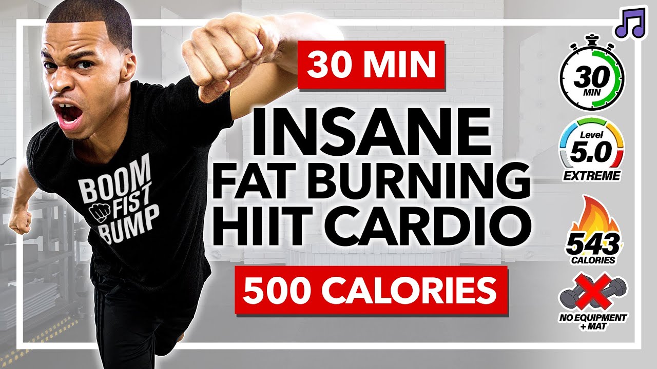 BURN 500 CALORIES with this 30 Minute Cardio HIIT Workout! (NO ...