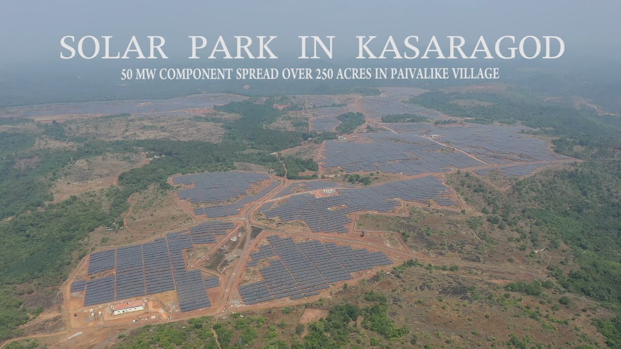 Solar plant or park Kommangala ( Paivalike , Kasaragod ) - YouTube