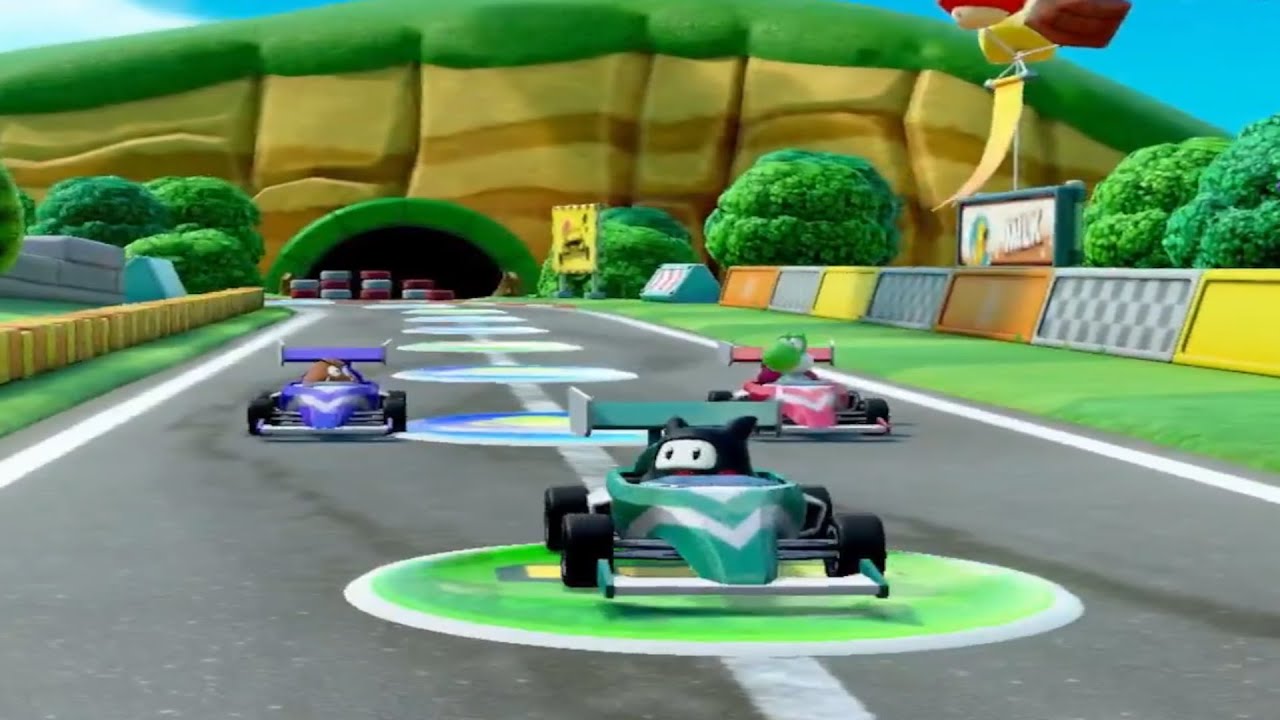 Super Mario Party Jamboree Roll 'em Raceway Easy Difficulty - YouTube
