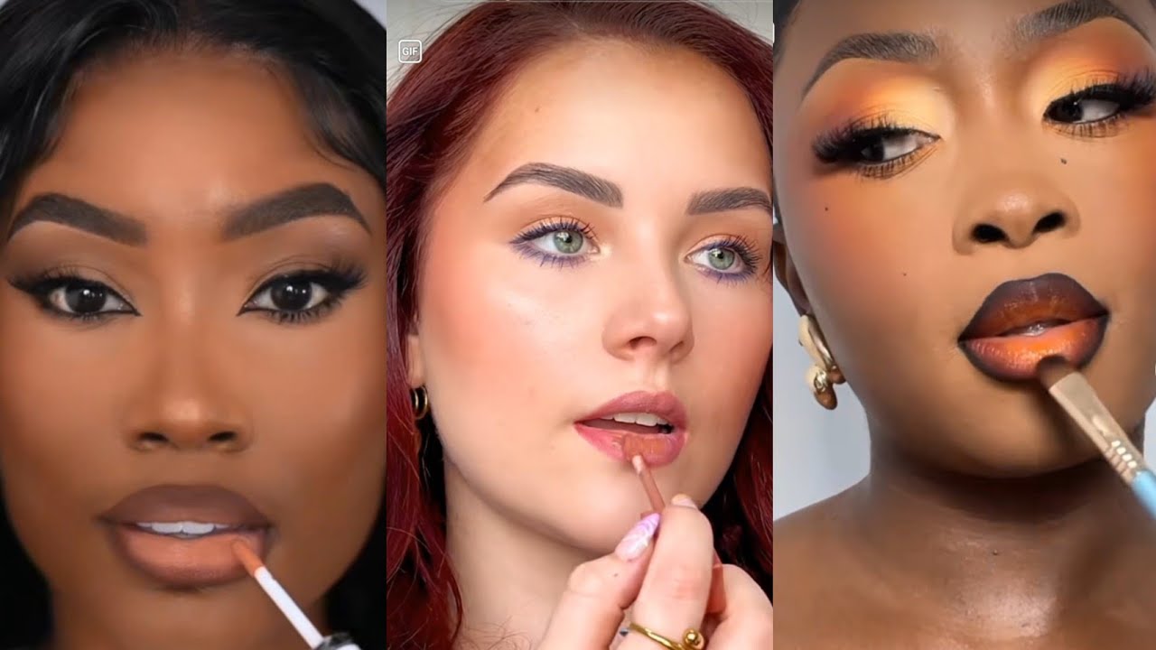 Viral lips tutorial tiktok makeup compilation - YouTube
