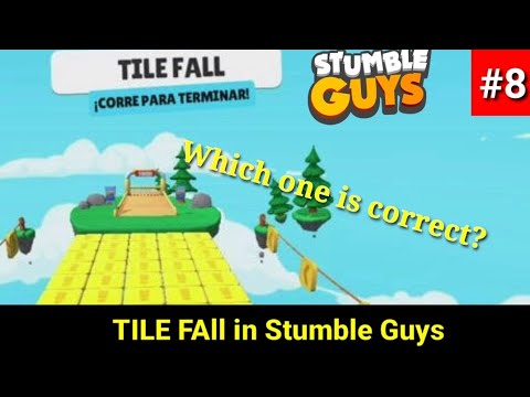 TILE FALL Stumble Guys 😰, Which one is correct? - YouTube