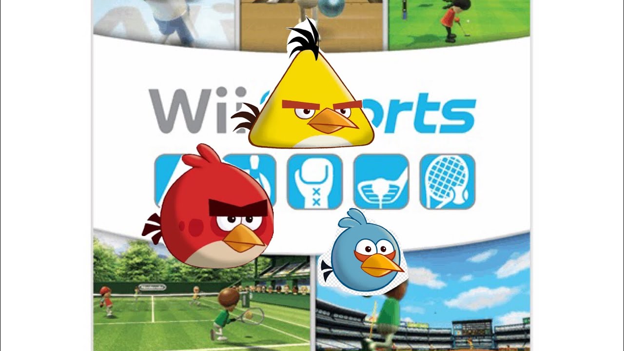 Angry birds show red vs chuck vs jay in wii sports - YouTube
