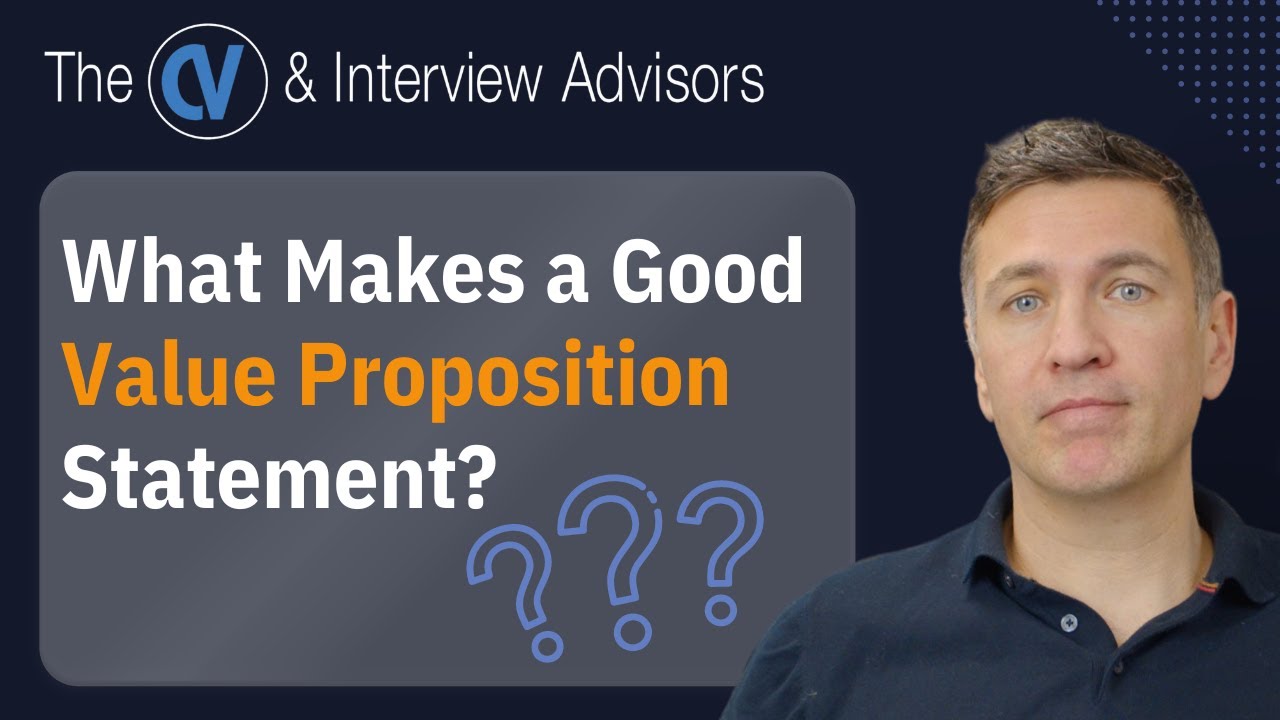 What Makes a Good Value Proposition Statement? - YouTube