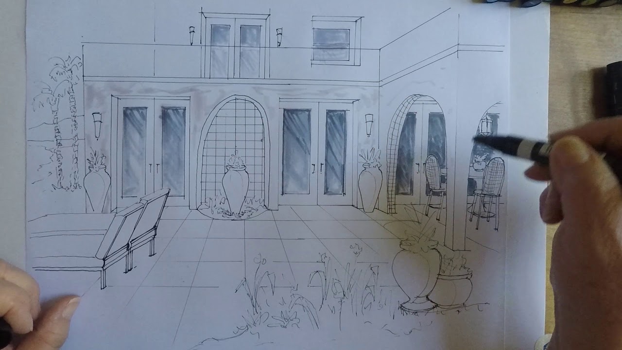 Final Rendering on Marker Paper - YouTube