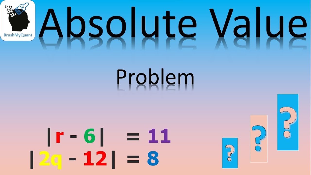 Absolute Value Problem | Multiple Absolute Values Problem | BrushMyQuant #absolutevalue - YouTube