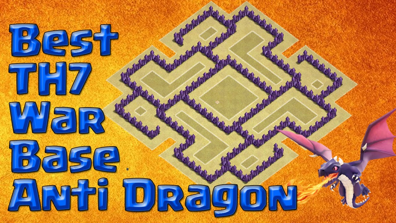 TH7 War Base Anti Dragon || New update || 3 Air Defenses - YouTube