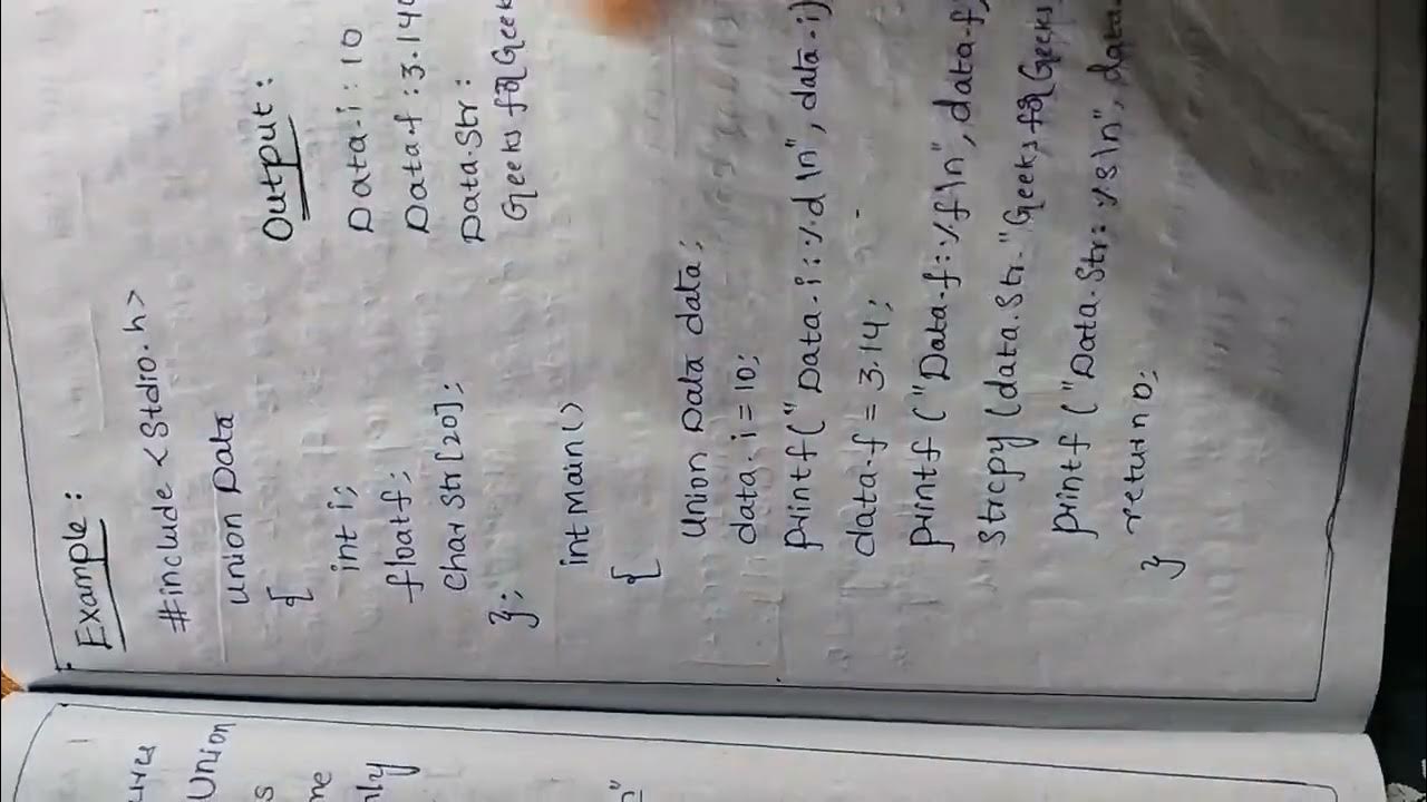 user Defined Data types in C programming language - YouTube