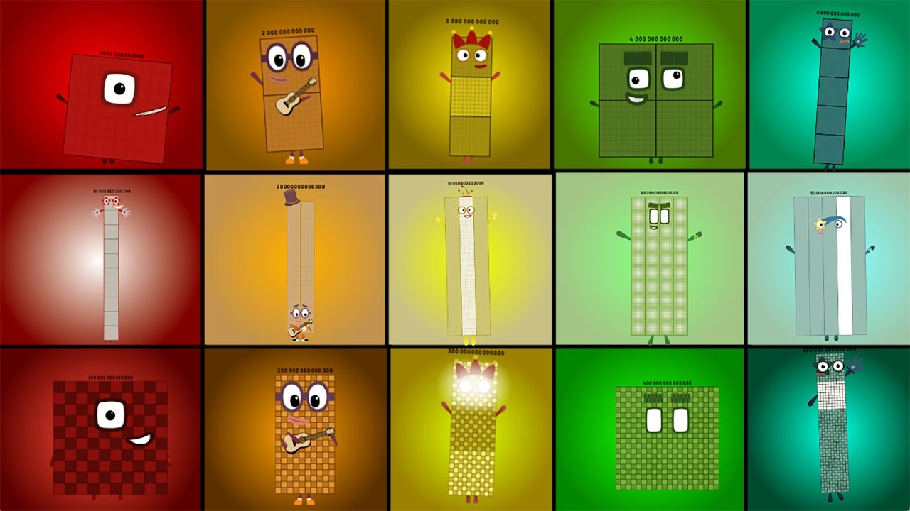 Numberblocks Band Alternative Cover (1T-5T VS 10T-50T VS 100T-500T) But ...
