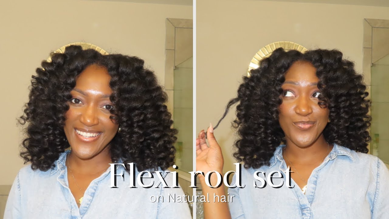 How to| THE PERFECT FLEXI ROD SET| step by step for Natural Curls - YouTube