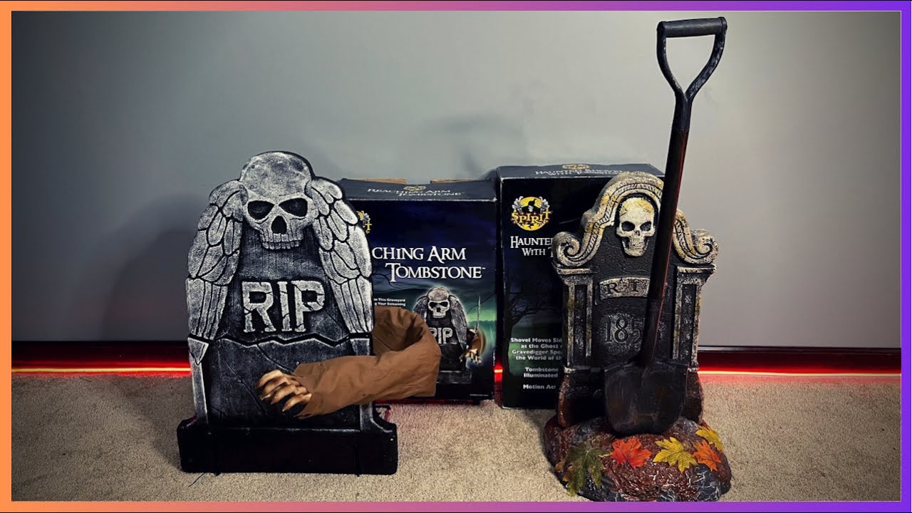 👻Double SpiritHalloween Tombstone Unboxing/Setup!🎃 - YouTube