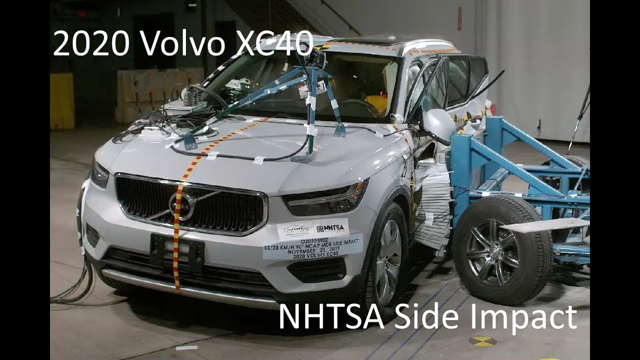 2020-2026 Volvo XC40 NHTSA MDB Side Crash Test - YouTube