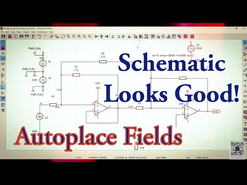 How to Autoplace Fields in KiCAD | Schematic - YouTube
