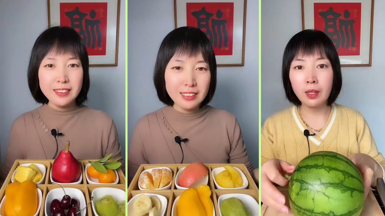 Chinese mixed fruit กินผลไม้รวมแบบชาวจีน 중국 혼합 과일 Kinesko miješano voće ...