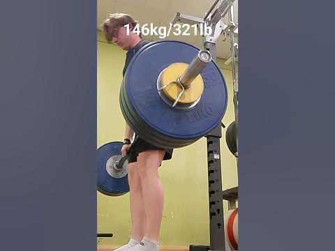 Deadlift 146kg/321lb X5 - YouTube