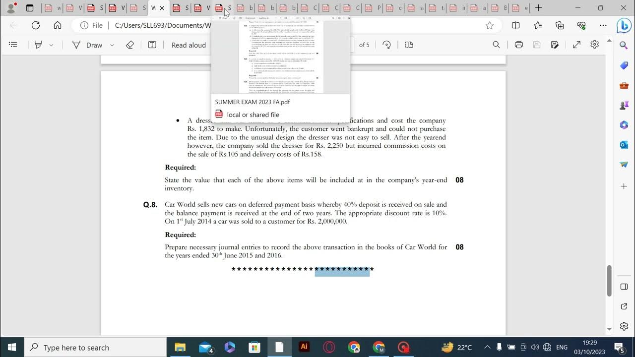 PIPFA(IFRS 15) past paper solution winter exam 2020 |Exam tips and ...