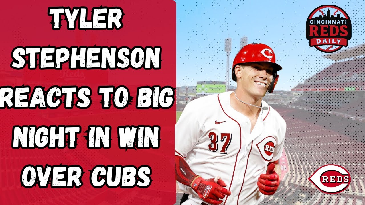 Cincinnati Reds Catcher Tyler Stephenson Reacts to Big Home Run in Win ...