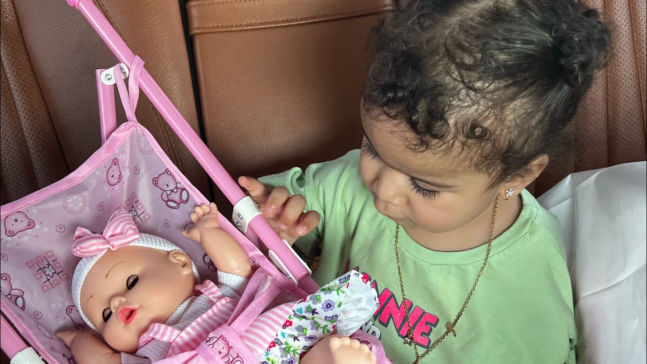 Mariam Happy with she’s baby doll 😍 #kids #reels @Shahnozxanum @kids ...