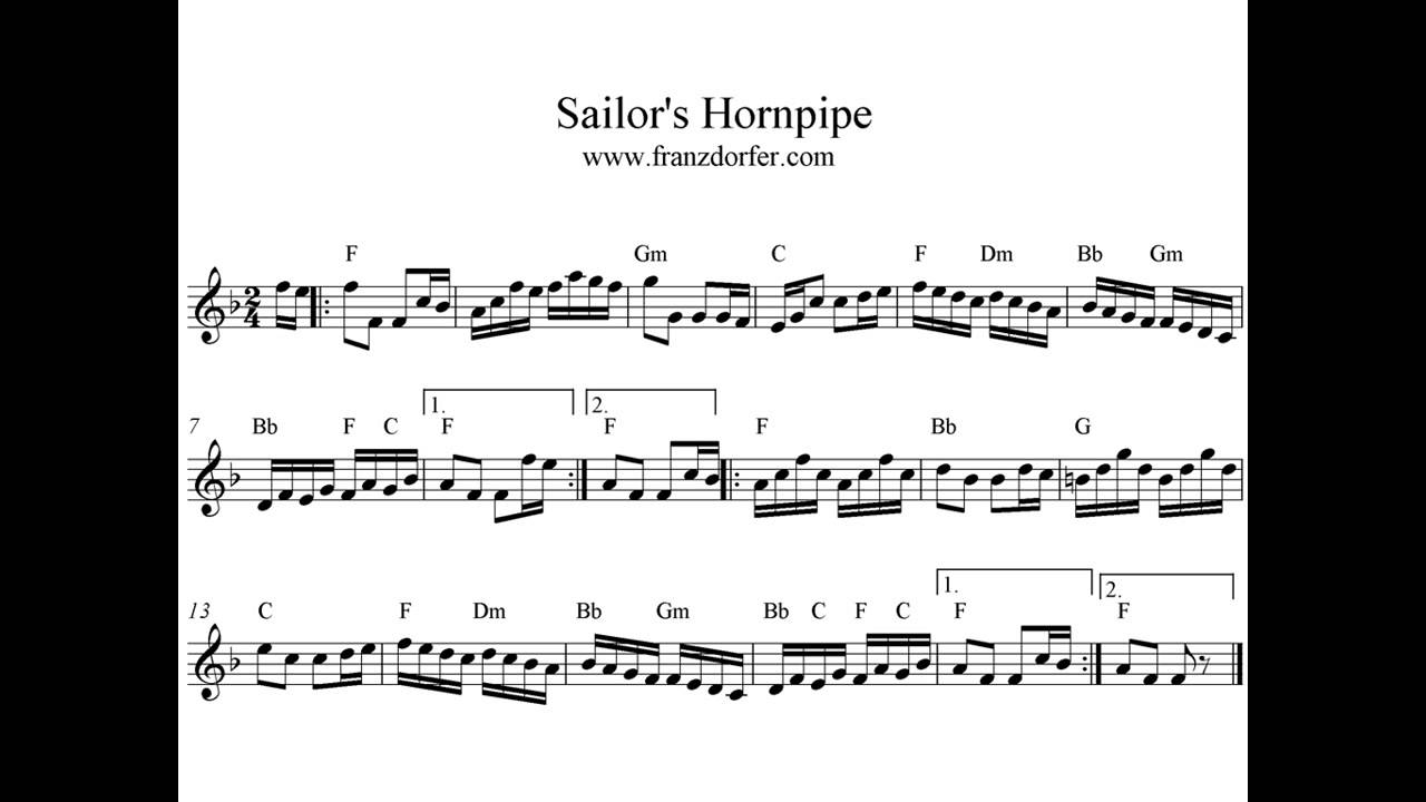 Sailors Hornpipe - YouTube