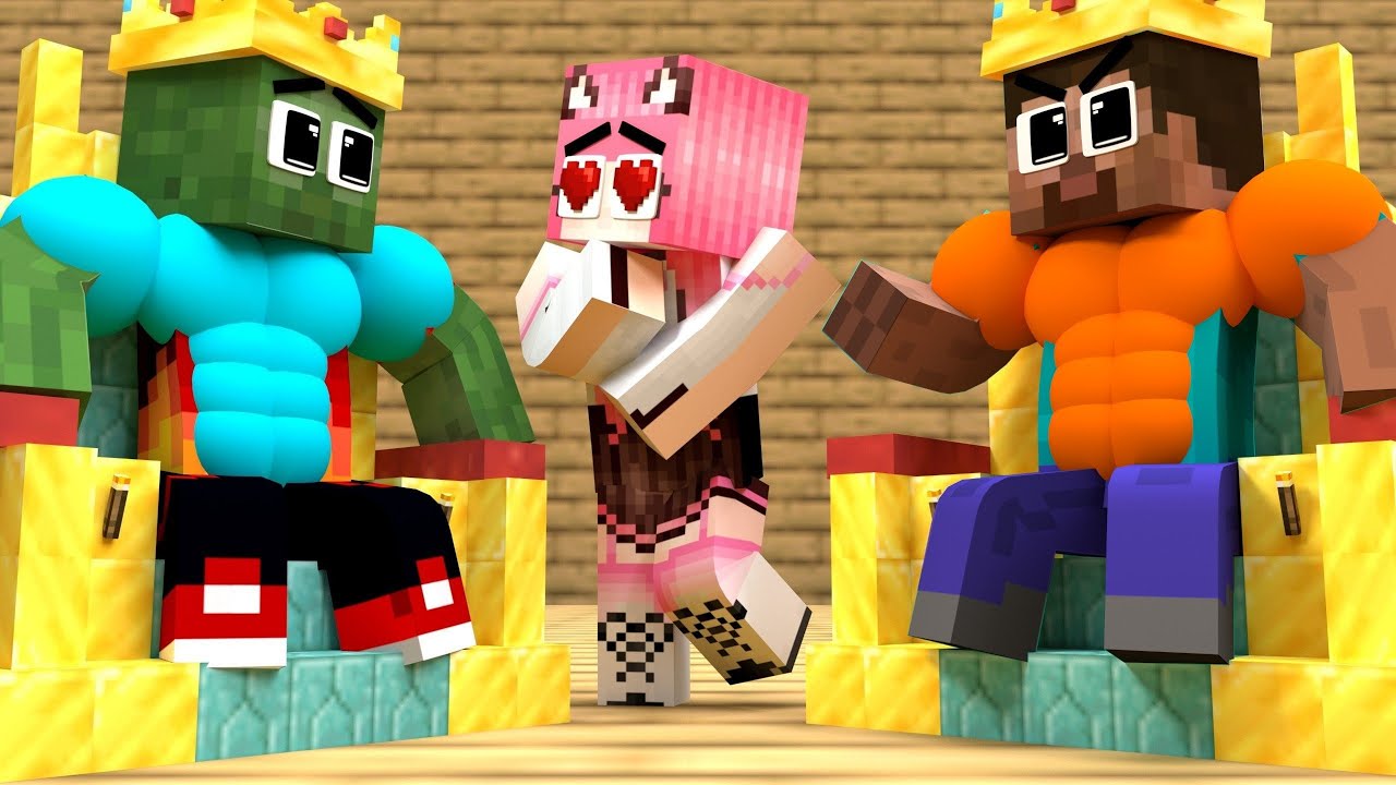 Monster School : Zombie Girl Has an affair With Herobrine (Part 2) - Minecraft Animation - YouTube