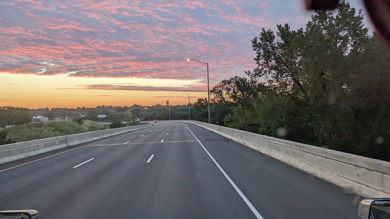 Interstate 84 Eastbound through Hartford, Connecticut - YouTube