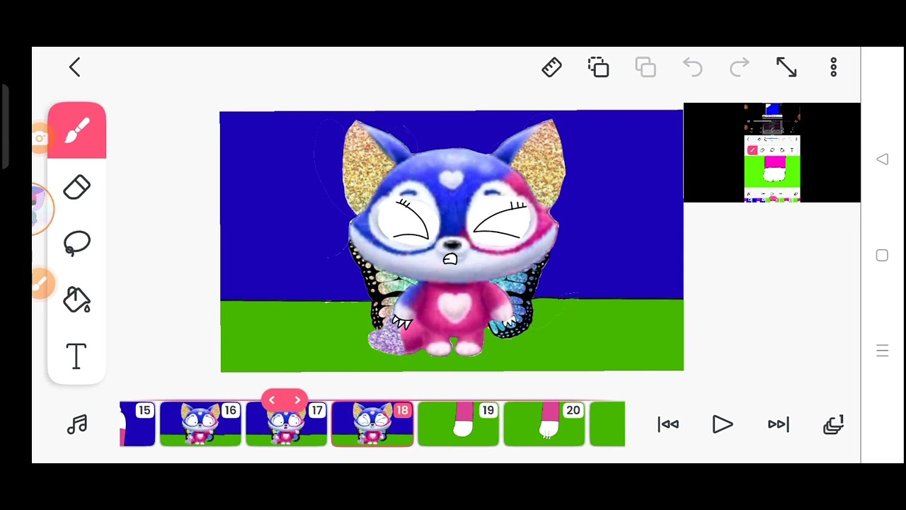 Fluvsies Rainbow heartyfly turn into a werewolf - YouTube